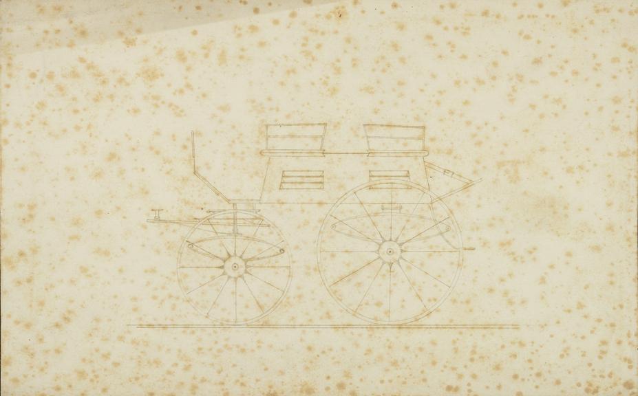Design for a Driving Phaeton carriage | Science Museum Group Collection