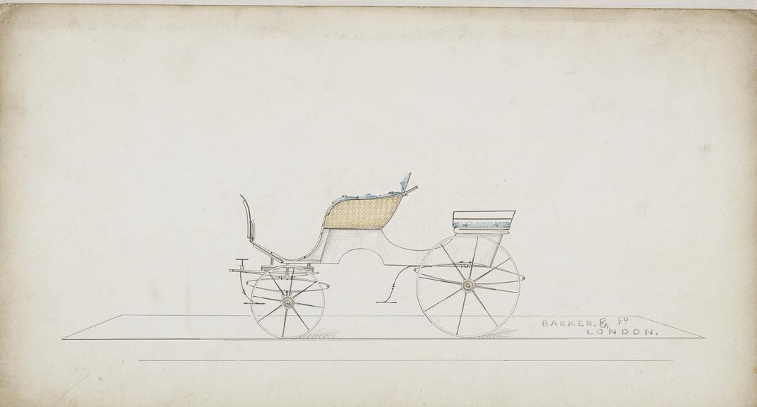 Design for a Driving Phaeton carriage | Science Museum Group Collection