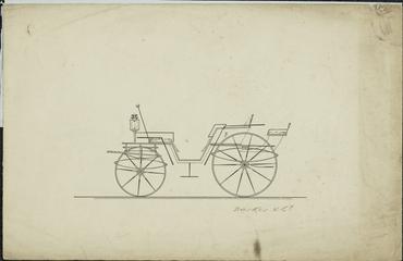 Design for a Sociable Phaeton carriage | Science Museum Group Collection
