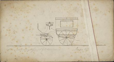 Design for a Plain Omnibus carriage | Science Museum Group Collection