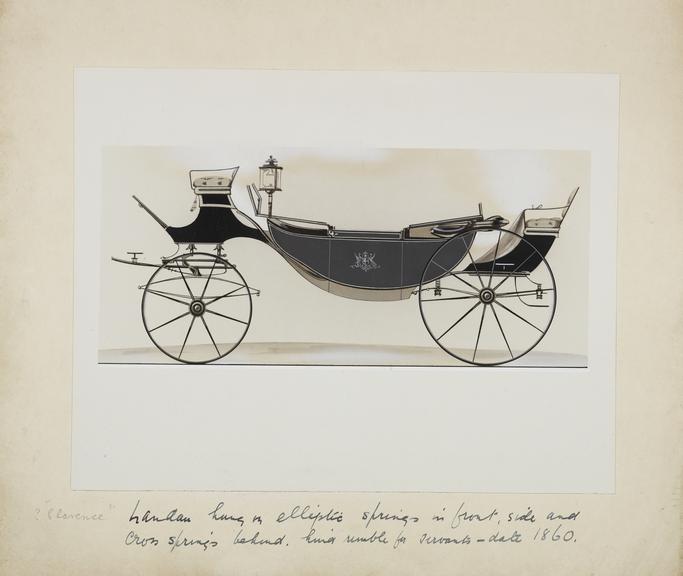 Design for a "Clarence" Landau carriage | Science Museum Group Collection
