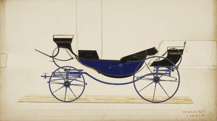 Design for a Perch & C Spring Barouche | Science Museum Group Collection