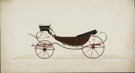 Design for a Perch & C Spring Barouche carriage | Science Museum Group ...
