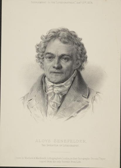 Lithograph: "Aloys Senefelder The Inventor of Lithography" | Science ...