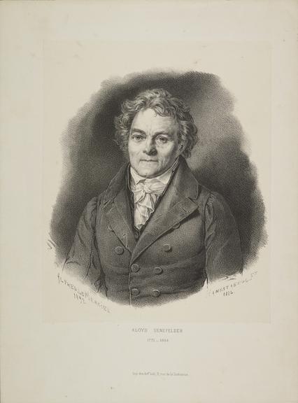 Portrait. A. Senefelder. Lithograph | Science Museum Group Collection