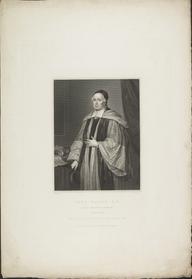 Portrait. John Wallis. Engraving 1825 | Science Museum Group Collection