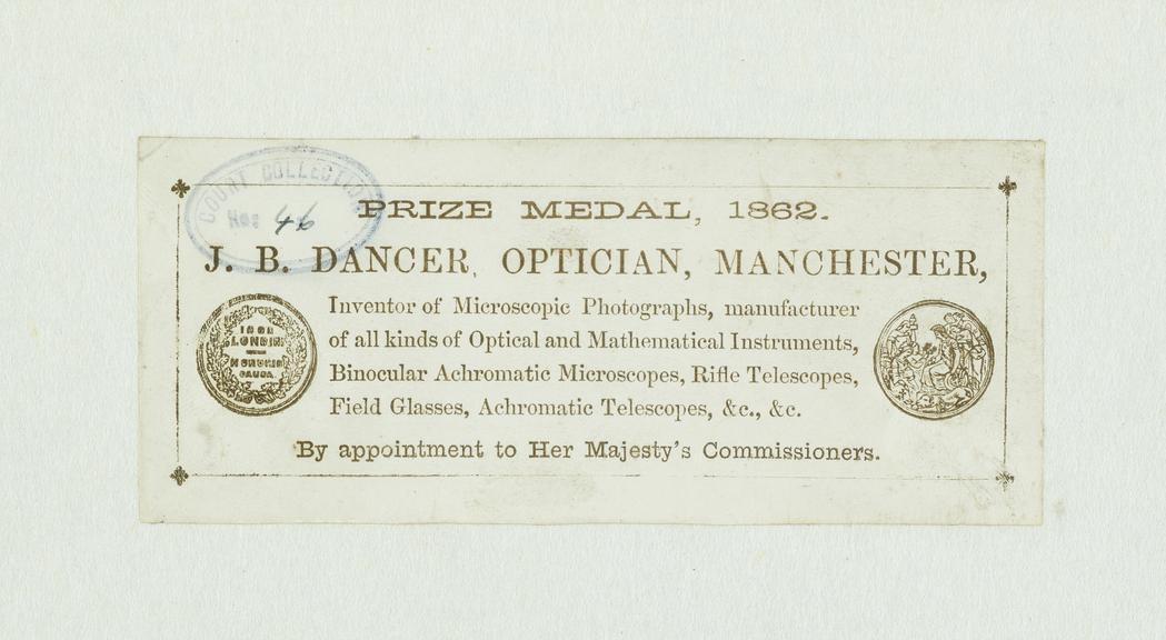 J. B. Dancer | Science Museum Group Collection