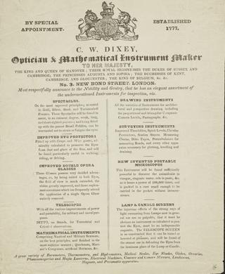 Trade card: C.W. Dixey | Science Museum Group Collection