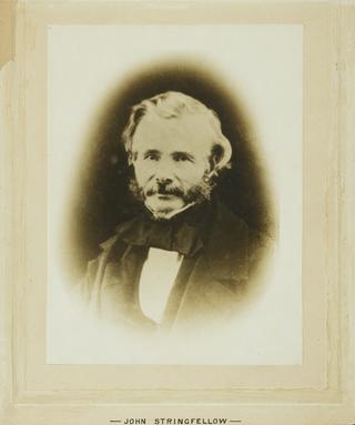 Albumen photograph of John Stringfellow, c.1881 | Science Museum Group Collection