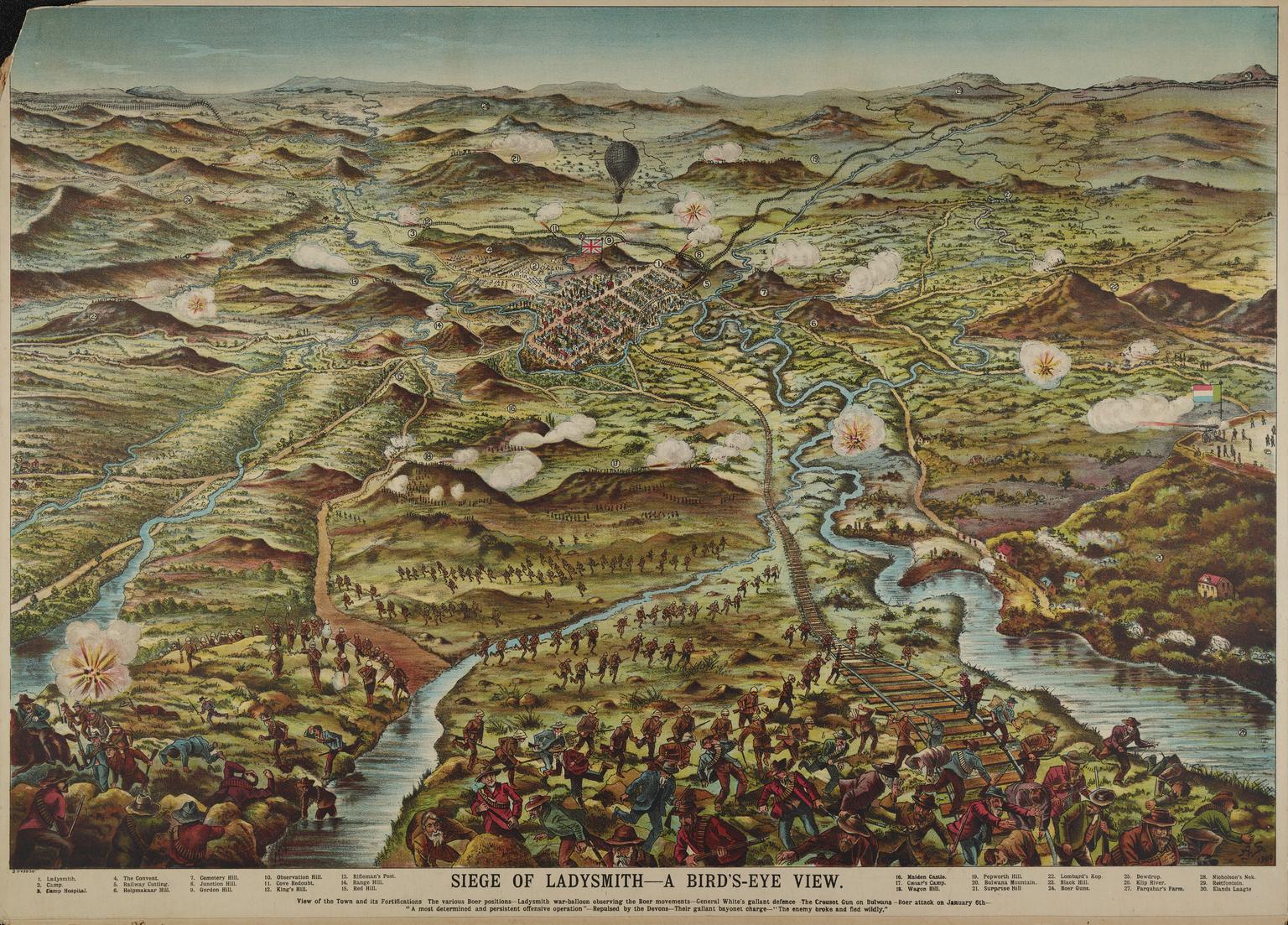 Siege of Ladysmith - A Bird's Eye View | Science Museum Group Collection