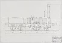Drawing of general arrangement of Planet locomotive | Science Museum ...