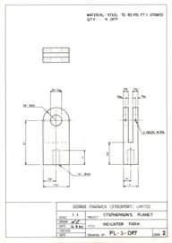 Drawing of indicator fork | Science Museum Group Collection