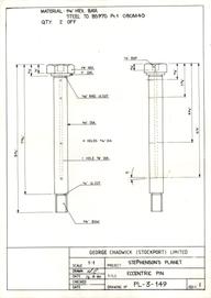 Drawing of eccentric pin | Science Museum Group Collection