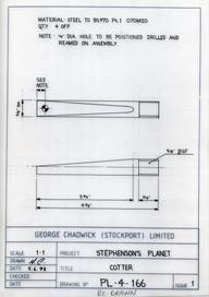 Drawing of cotter | Science Museum Group Collection