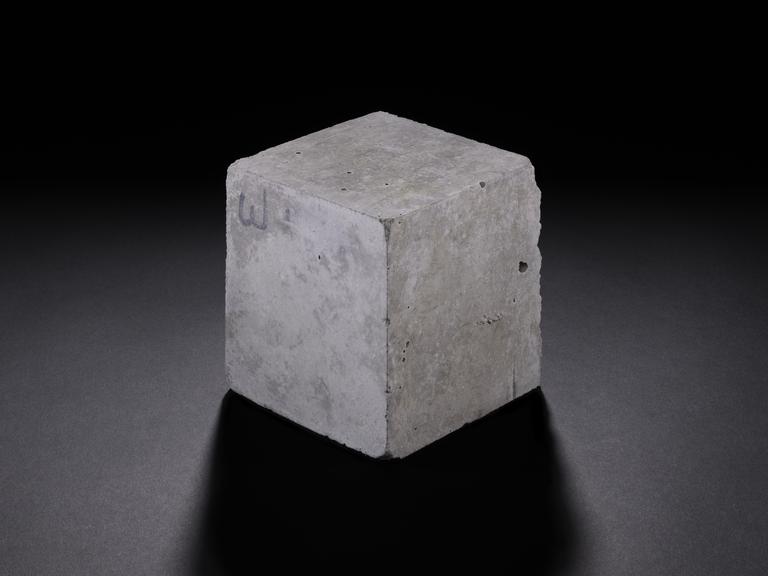 Sample of concrete enhanced with graphene | Science Museum Group Collection