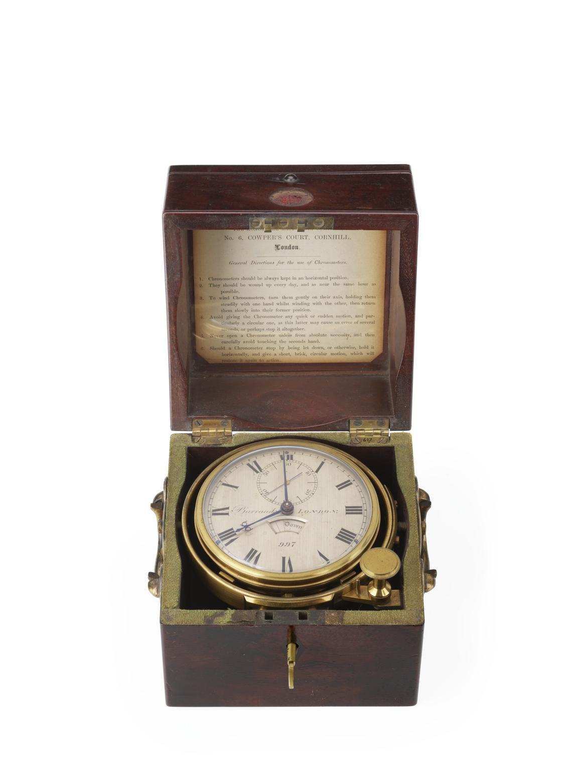 Eight-day marine chronometer by Barrauds, London | Science Museum Group ...