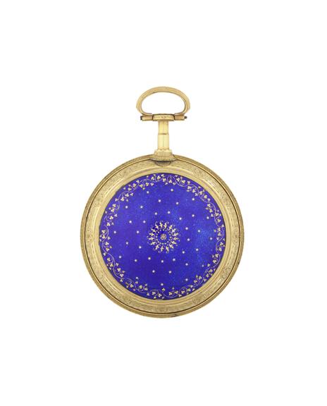 Guilloché enamel watch displaying solar and sidereal time, by George ...