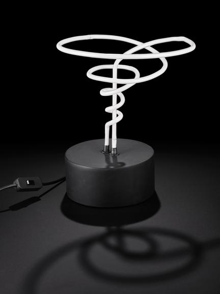 Neon light sculpture of light falling into black hole | Science Museum ...