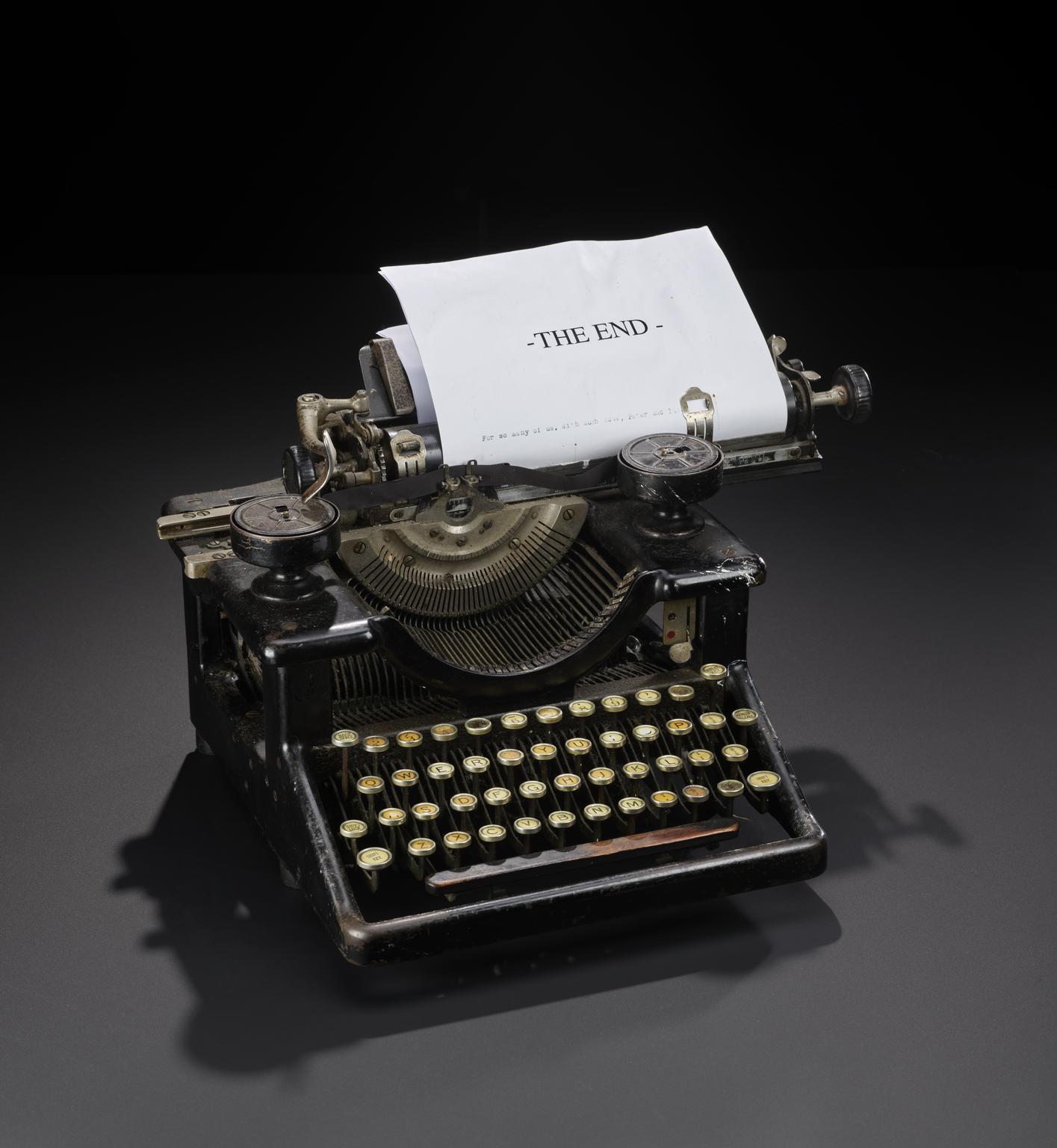 Sir Patrick Moore's typewriter, made by the Woodstock Typewriter ...