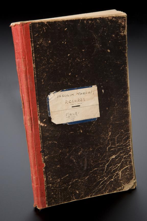 Insulin shock therapy records book for male patients | Science Museum ...