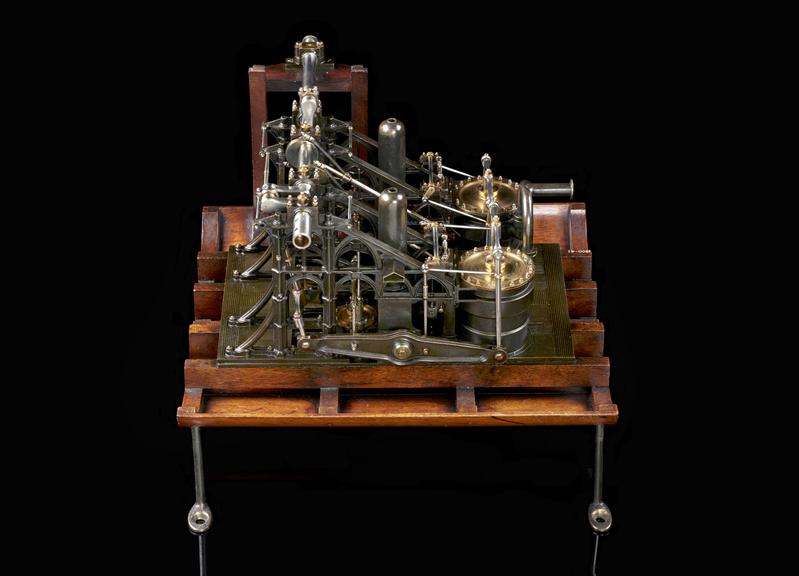 Model of a pair of side-lever engines from the H.M.S. 'Dee', (1832 ...