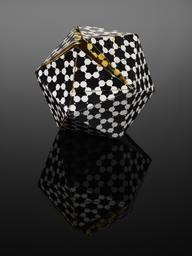 Icosahedron virus particle model made by Dr. June Almeida | Science ...