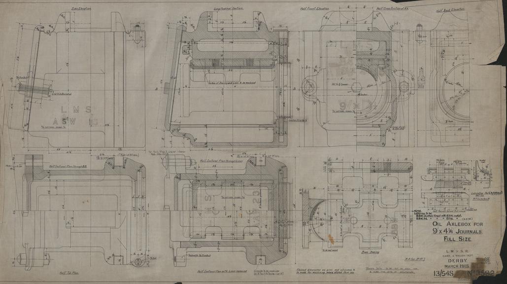 Engineering Drawings from the Derby Carriage & Wagon Works | Science ...