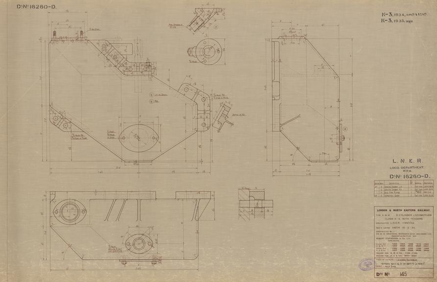 Darlington Works Locomotive Drawings | Science Museum Group Collection