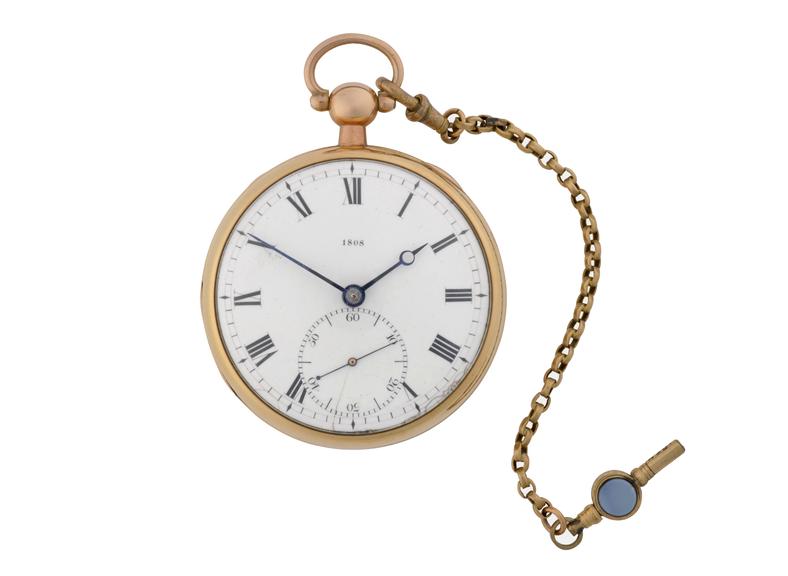 Spring-detent escapement watch in a gold case by Reid & Co. London ...