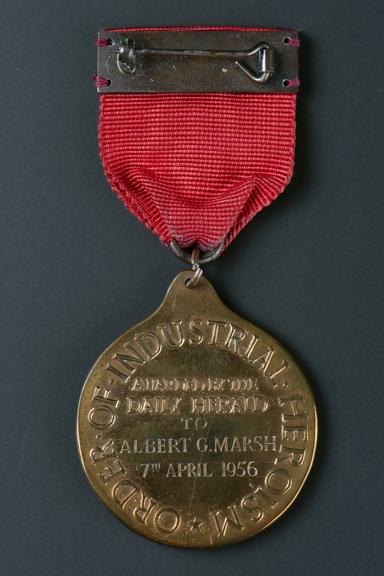 Order of Industrial Heroism medal awarded to fireman Albert George ...
