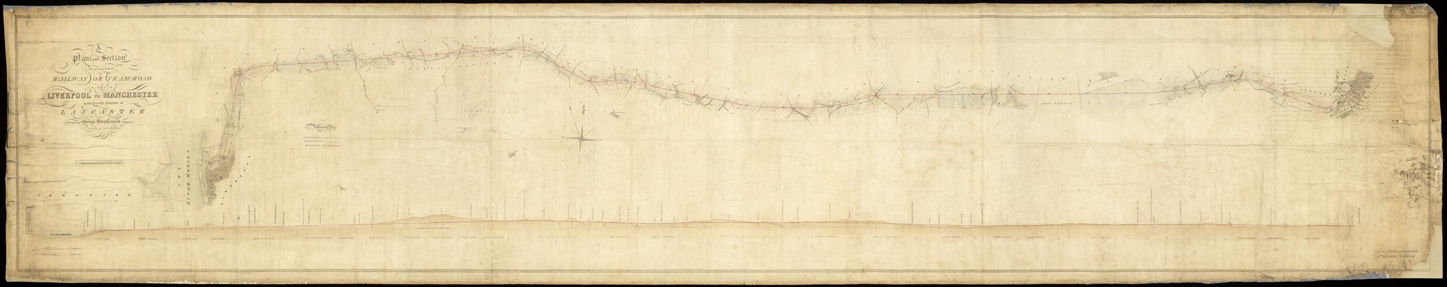 Liverpool and Manchester Railway Plan 1824 | Science Museum Group ...