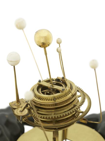 Orrery clock with a glass celestial globe | Science Museum Group Collection