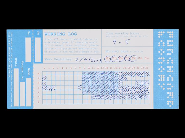 Punchard Economy work log | Science Museum Group Collection