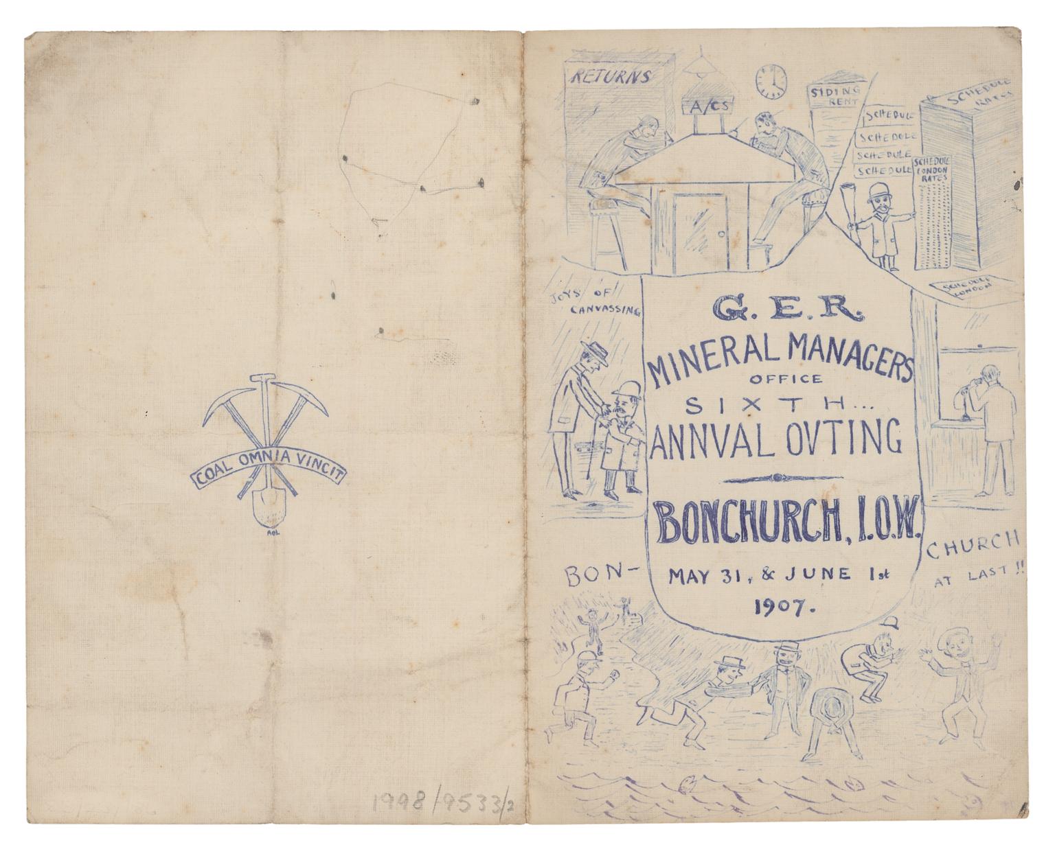 Itinerary sheet for Great Eastern Railway Outing, 1907 | Science Museum ...