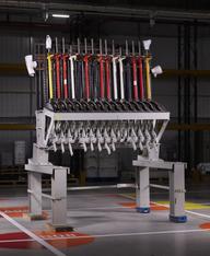 15 lever signal lever frame | Science Museum Group Collection