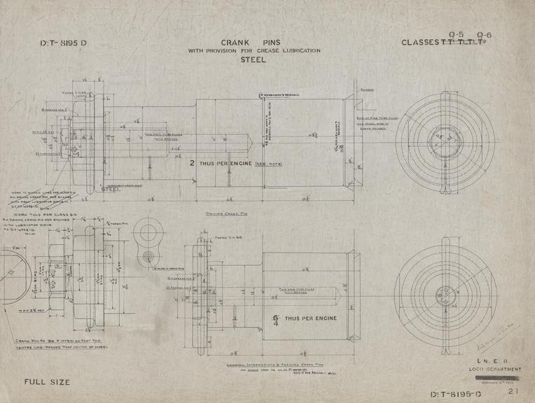 Darlington Works Locomotive Drawings | Science Museum Group Collection