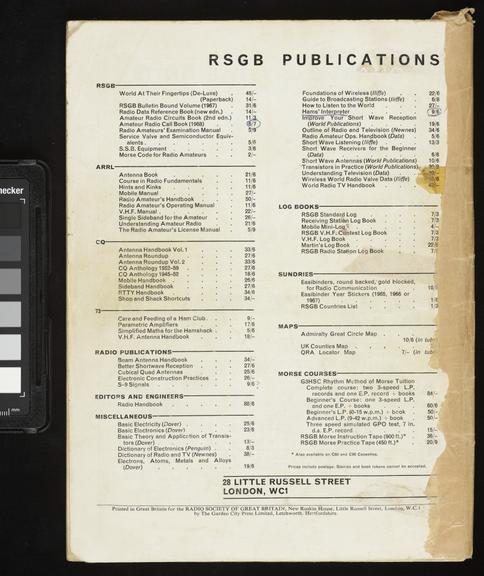 A Guide To Amateur Radio | Science Museum Group Collection