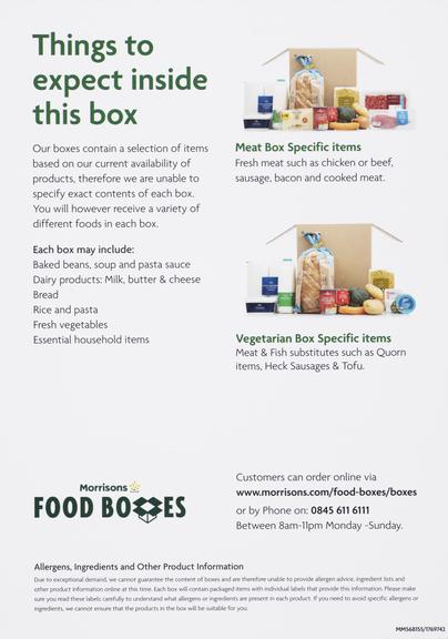 'Morrisons Food Boxes' leaflet | Science Museum Group Collection
