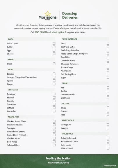 'Morrisons Doorstep Deliveries' leaflet | Science Museum Group Collection