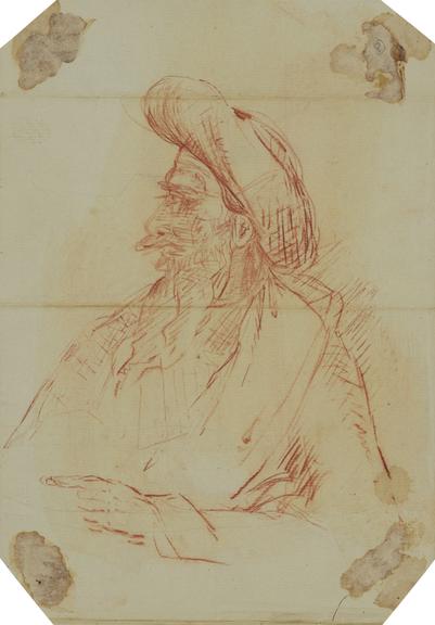 Two portraits, George Turnbull’s palki bearer and an untitled portrait ...