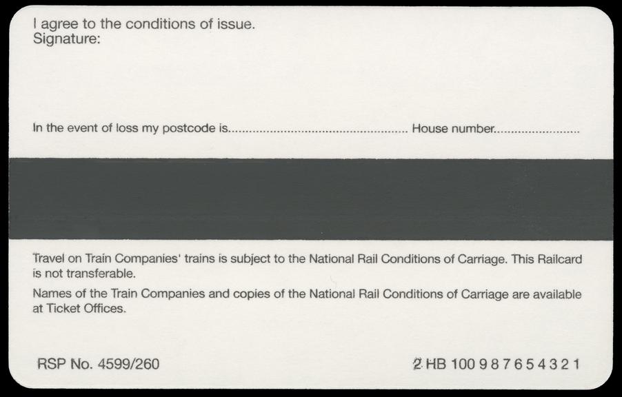 Network Railcard | Science Museum Group Collection