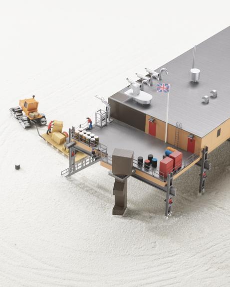 Model of Halley V Antarctic research station, 1999 | Science Museum ...