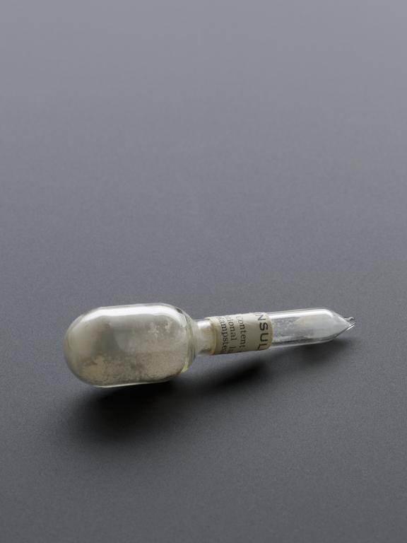 Glass ampoule of insulin, England, 1925-1930 | Science Museum Group ...