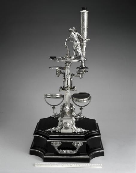 Silver microscope by George Adams, c. 1761. | Science Museum Group ...