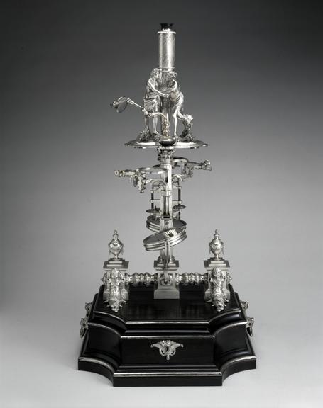 Silver microscope by George Adams, c. 1761. | Science Museum Group ...
