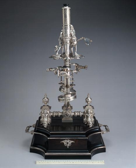 Silver microscope by George Adams, c. 1761. | Science Museum Group ...