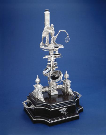 Silver microscope by George Adams, c. 1761. | Science Museum Group ...