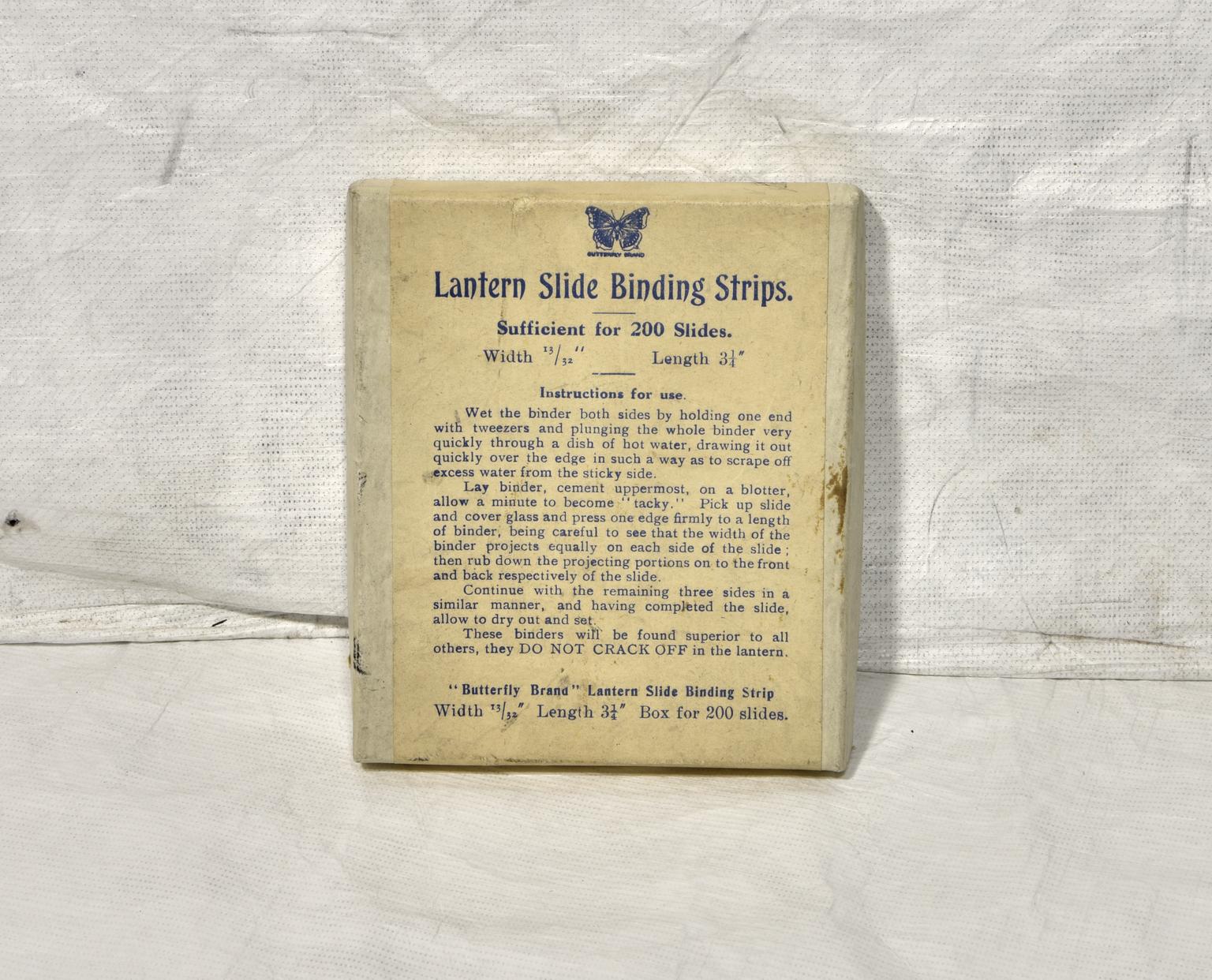 Butterfly Slide Binding Strips | Science Museum Group Collection