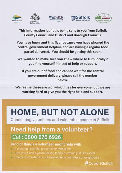 "Home, but not alone" leaflet | Science Museum Group Collection
