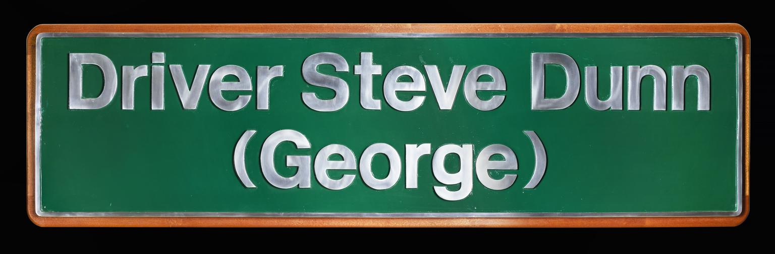 Nameplate from Freightliner Class 66 locomotive No 66526 'Steve (George ...